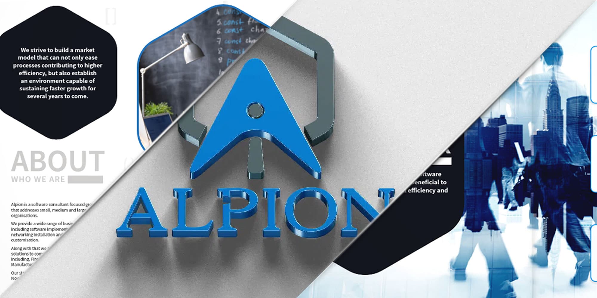 Alpion - Website, Retargeting, Company Profile and 3D Logo - Solid Projects