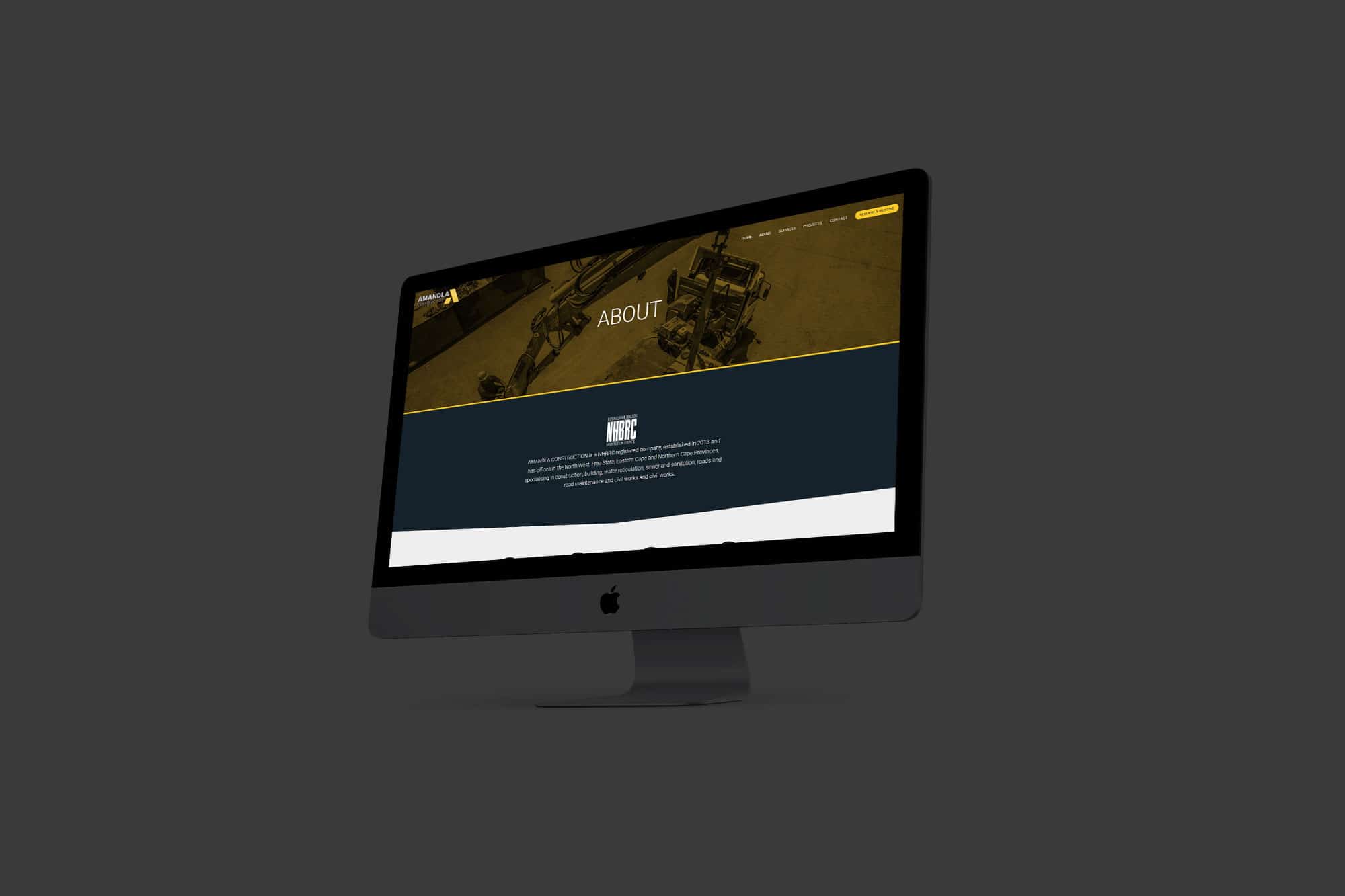 Amandla Construction - Enhanced Website - Solid Projects