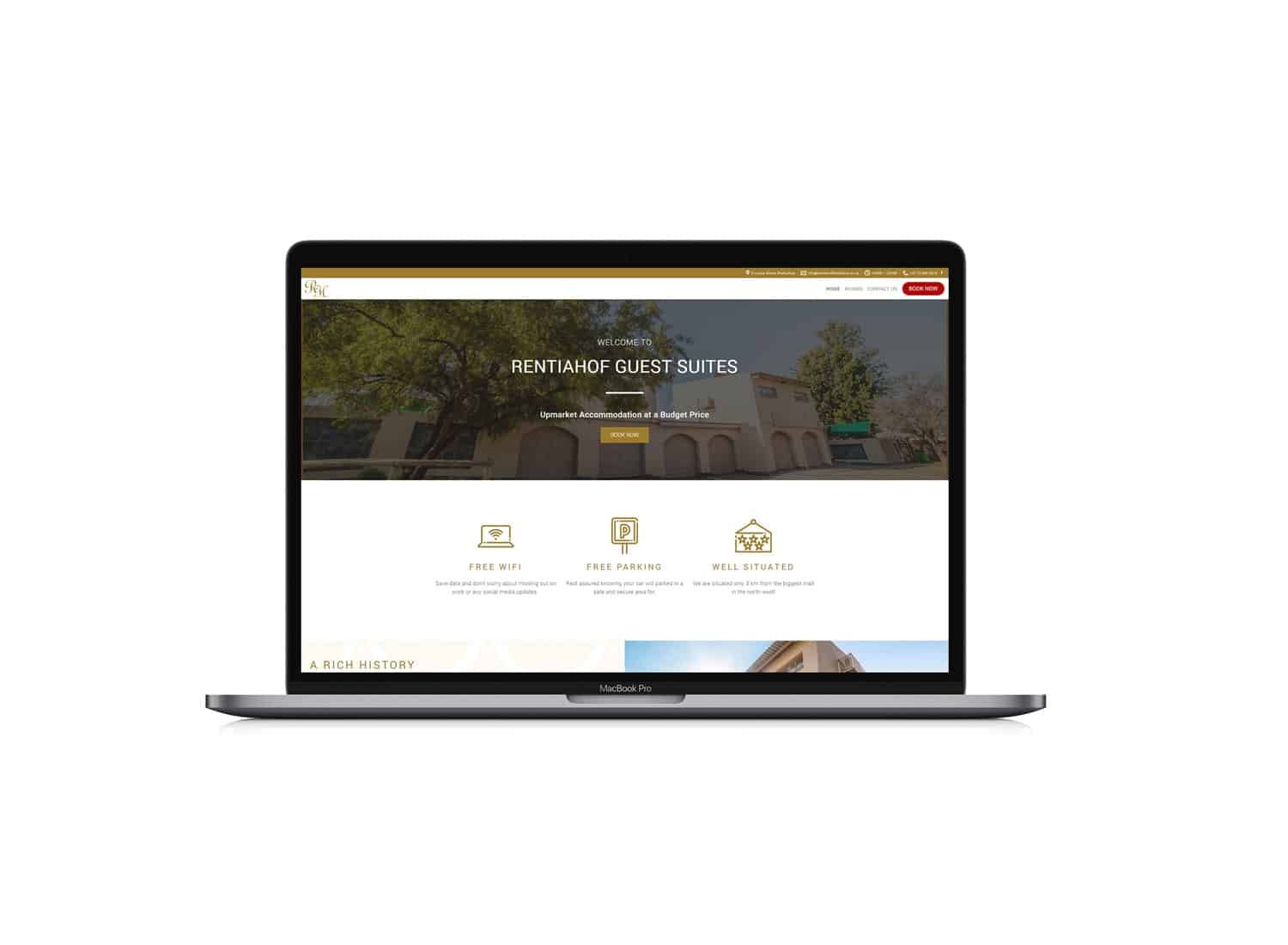 Rentiahof Guest Suits - Enhanced Website - Solid Projects